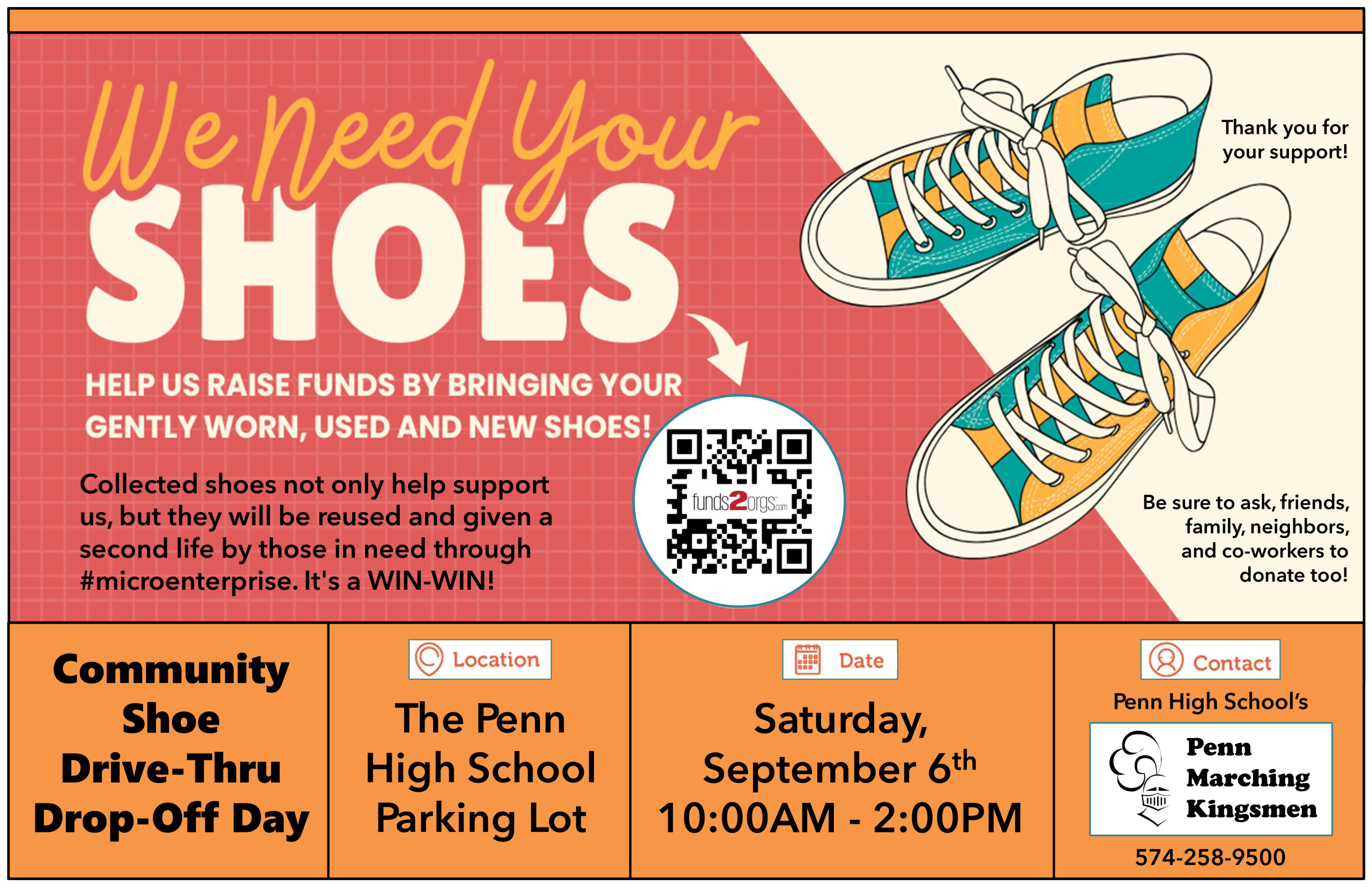 Penn Marching Kingsmen host Shoe Donation event on Saturday, Sept. 6 ...